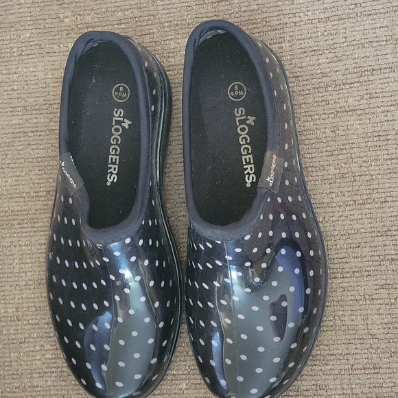 Sloggers | Shoes | Sloggers Blackwhite Clogs | Poshmark
